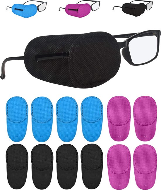 Ooglapje - 18 Stuks - Oogpatch - Oogbehandeling - Herbruikbaar - Voor ...