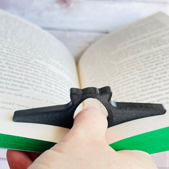 duimlegger vleermuis - Zwart - bladwijzer - boek openhouder ...
