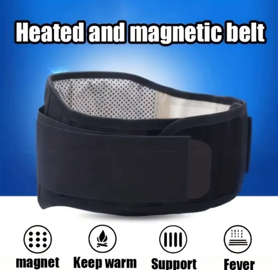 Verstelbare Zelfverwarmende Magnetische Rugbandage L-XL- Pijn in ...