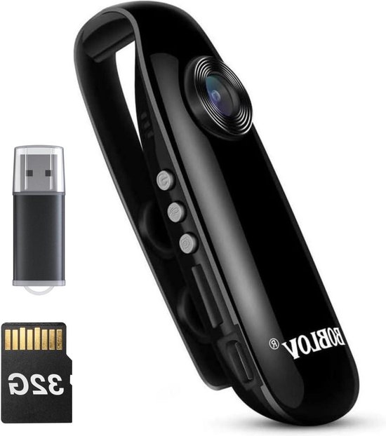 1080p Full HD mini-camera dashcamcorder voor politie motorfiets fiets ...