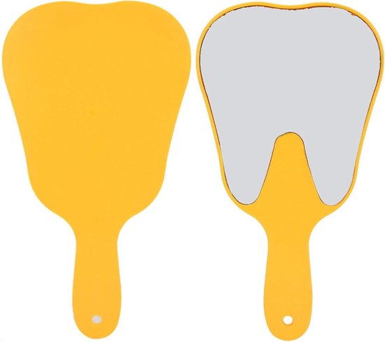 4 ColorsDental Cute Tooth Shaped Mirror Hand Hero Plastic Mirrors ...