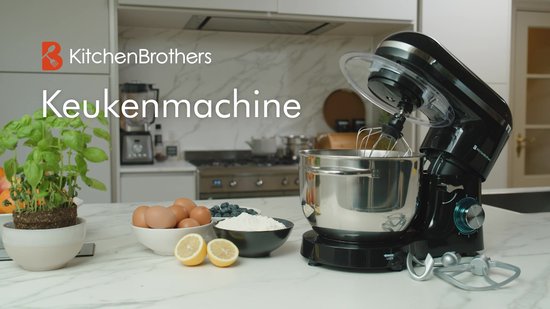 KitchenBrothers 2000W Keukenmachine - Keukenrobot - 6,2L - Mixer met ...