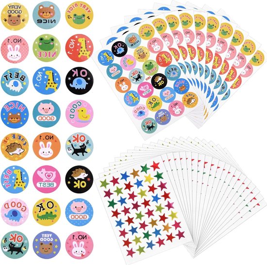 384 stuks motivatie stickers voor kinderen - beloning Elsa aanmoediging ...