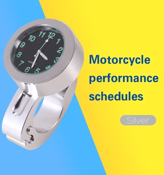 Universal Waterproof Motorcycle Clock Handlebar Watch - Billet Aluminum ...