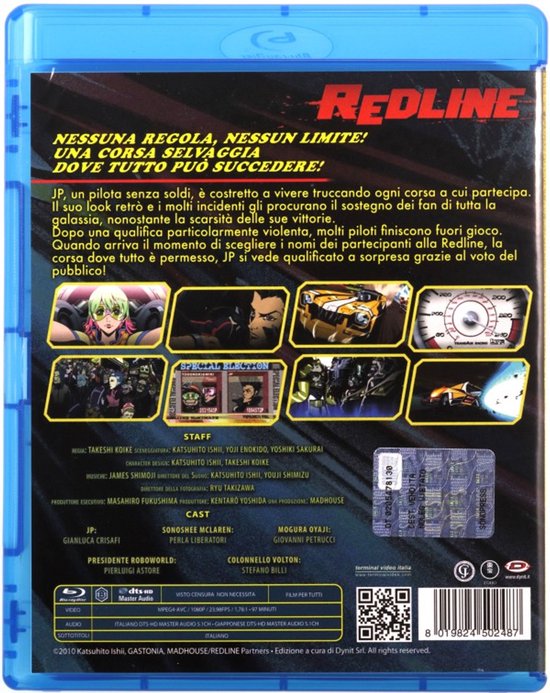Redline [Blu-Ray] (Blu-ray), Tadanobu Asano | Dvd's | bol