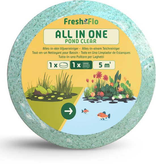 FreshFlo All In One Bruissteen Vijver (200g), Bruistablet voor Helder ...