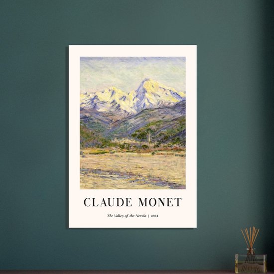 Poster Claude Monet - The Valley of the Nervia 70x100 cm / 28x40″ | bol