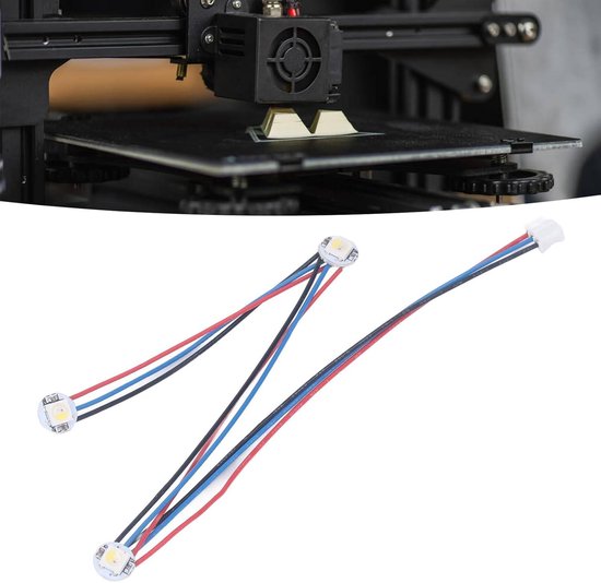 RGBW Mini Button PCB LED met PTFE-kabel voor 2.4 stealthburner - DC5V ...