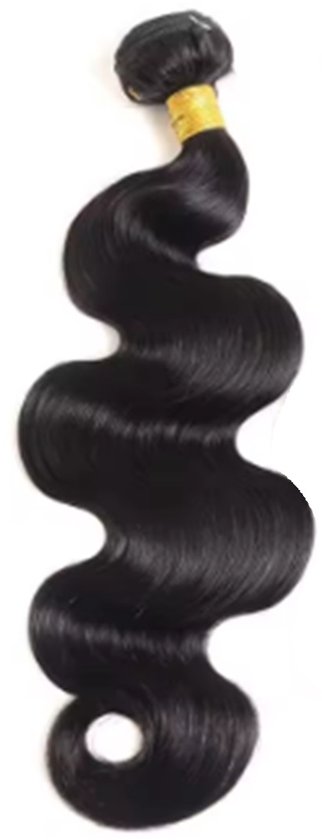Haar Bundels - 60 cm -menselijk haar -weave weft Zwart body wave 24 ...