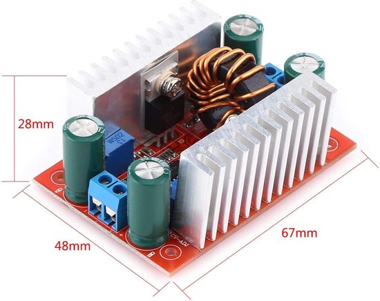 DC-DC Step-up Boost-module converter - constante stroom voedingsmodule - LED-driver -... | bol
