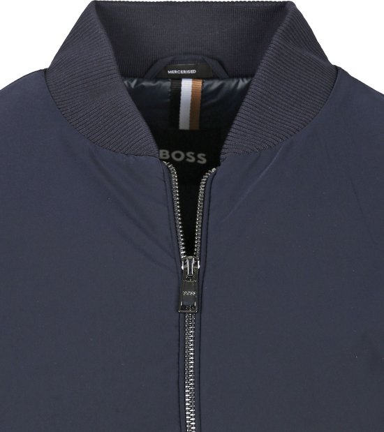 BOSS Skiles Jas Navy - Maat L - Heren - Tussenjas | bol