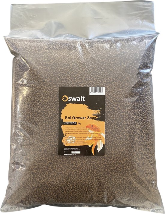 Oswalt Koi Grower - Koivoer - Visvoer - 5kg - 3mm | bol
