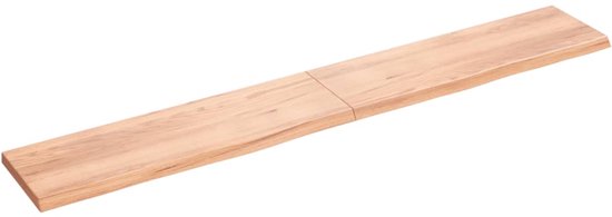 vidaXL Wandschap - Massief Eikenhout - 200x30 cm Wandplank ...