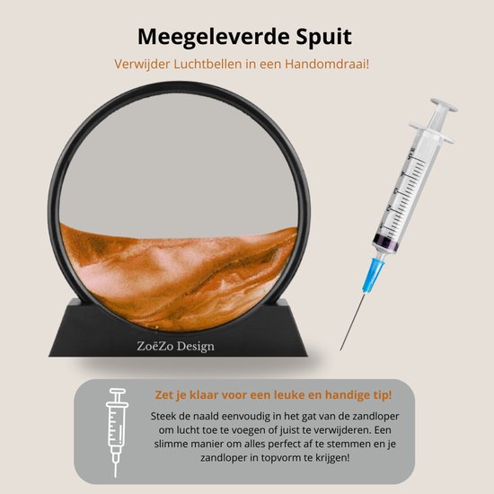 ZoeZo Design - Zandkunst - Goud Geel - Bewegende Zand Kunst - Zandloper ...