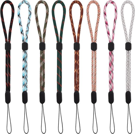 Verstelbare Nylon Polsband Koord - Set van 8 Stuks - Kleurrijk - Voor ...