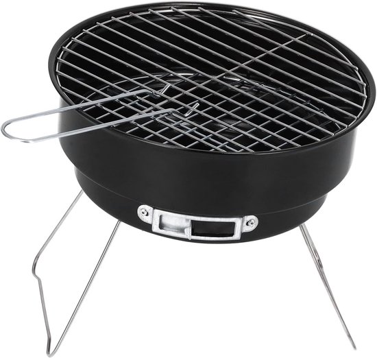 Ronde Draagbare Mini-BBQ-grill - Buitenkoken en Camping BBQ ...