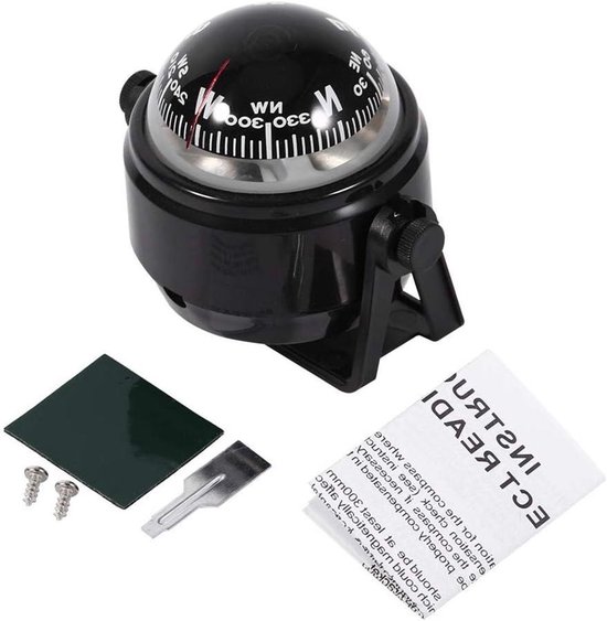 Navigatie Kompas Boot - Nachtzicht en Instelbaar - Zwart | bol