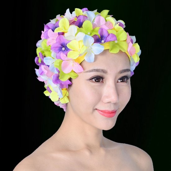 Multicolor - Petal Fashion Dames Badmuts - Comfortabele Handgenaaide ...