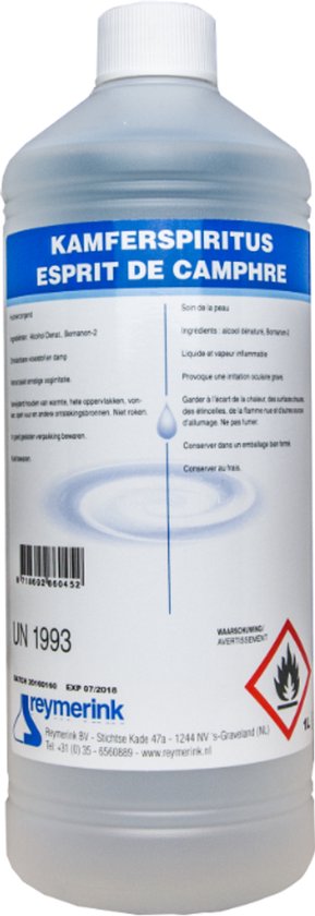 Reymerink - Kamferspiritus 100ml | Desinfectie voor PMU, Tattoo, Beauty ...