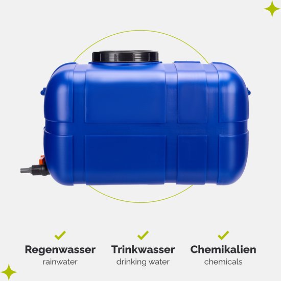 Garronda 150L Regenwatertank - Kunststof Trommel Met Deksel - Vat ...