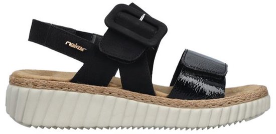 Rieker Sandaal Dames Zwart Maat 39 | bol