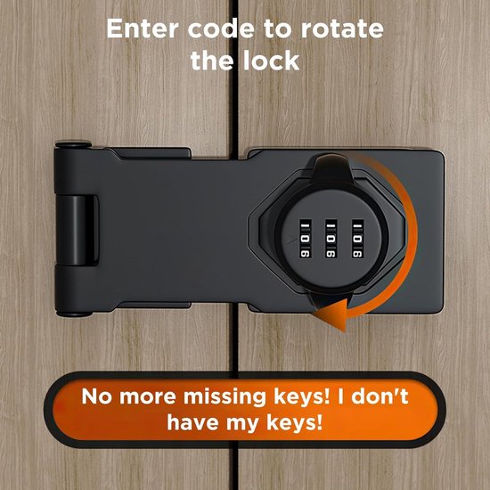3.5 Inch Cabinet Door Password Lock - Combination Lock with 3 Digits | bol