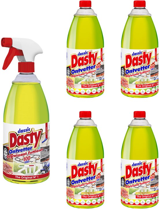Dasty Ontvetter Voordeelpack: 1x Spuitfles + 4x Navulling | bol