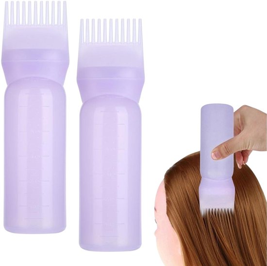2-Pack Haarverf Wortel Kam Applicator Fles, Gradiënt Haarverf Wortel ...