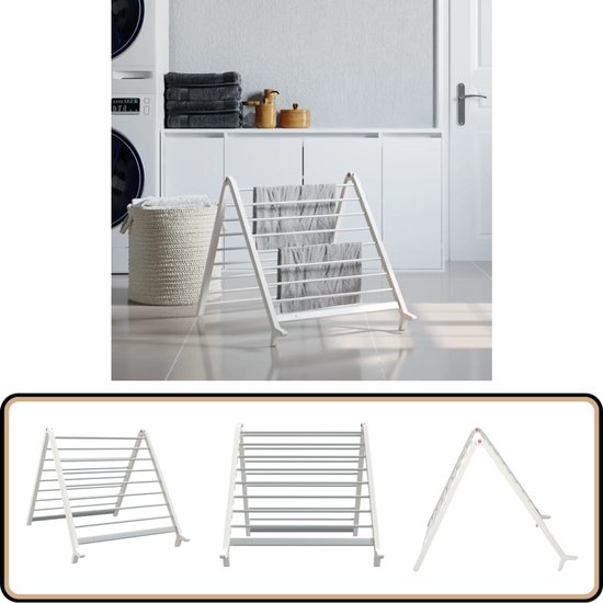 vidaXL Droogrek Badkuip - Uitschuifbaar 53-90 cm Droogrek Badkamer ...