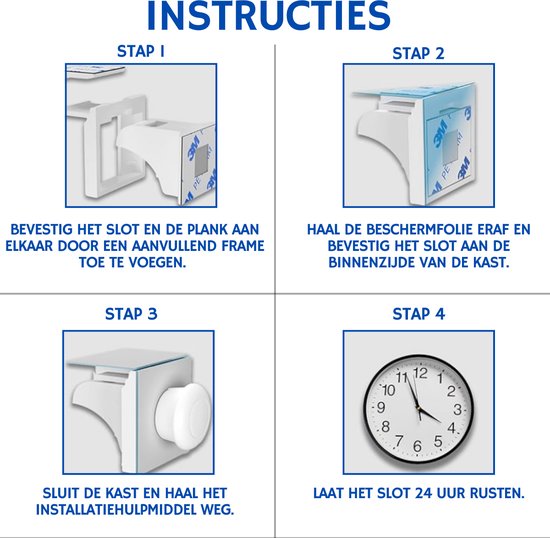 Kinderslot kastjes - Magnetisch Kinderslot voor Kastjes - 8 ...
