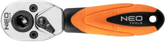 Neo Tools Ratel, Bit Aansluiting, 1/4 Dop Aansluiting, 72 Traps, Din ...