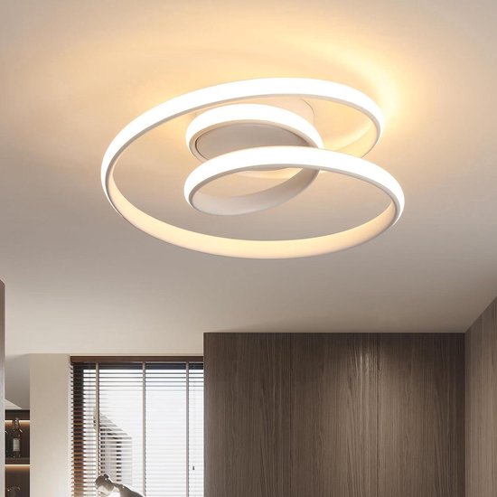 LED Plafondlamp - Moderne verlichting - Warm licht - 1 stuk - Dia 30CM ...