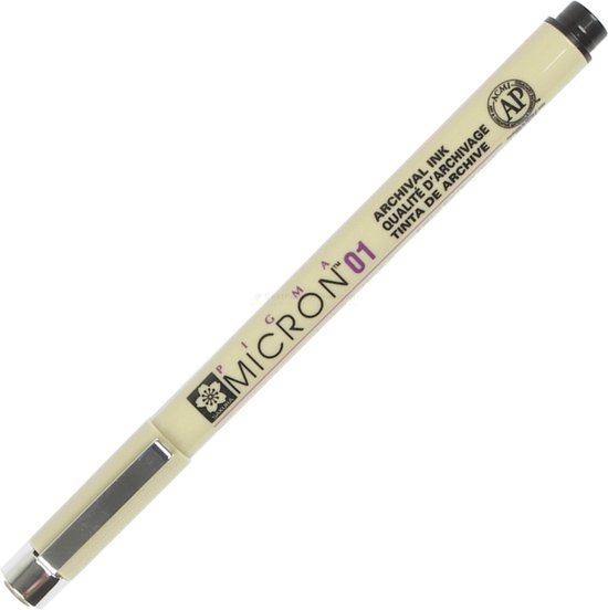 Sakura Pigma Micron 01 pen zwart | bol