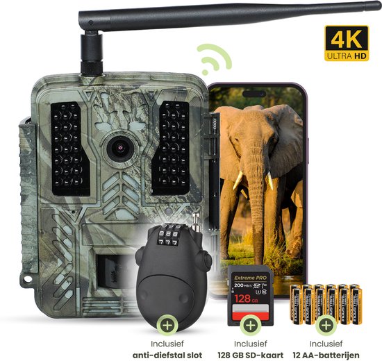 PeakX® Wildcamera - Wildcamera met Nachtzicht - Wildcamera voor Buiten ...
