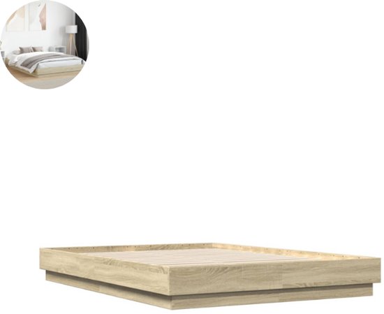 Vloerbed – Laag Bedframe – Minimalistisch Design – Stevig en ...