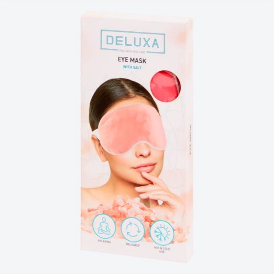 Oogmasker - With Salt - Hot & Cold use - Relaxing - Deluxa | bol
