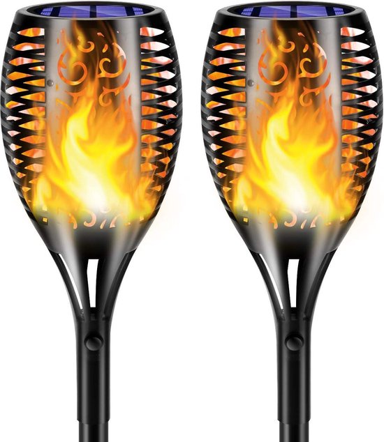 Groot formaat 96leds lamp op zonne-energie voor buiten met realistische ...