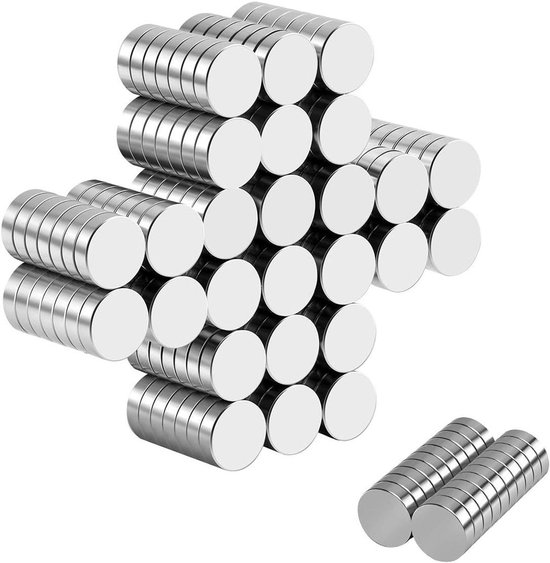 Neodymium magneten - extreem sterk - 100 stuks - 10x3 mm | bol