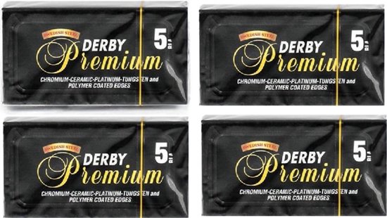 Derby-Double Edge-Scheermesjes-Premium Kwaliteit-20 Stuks-. | bol