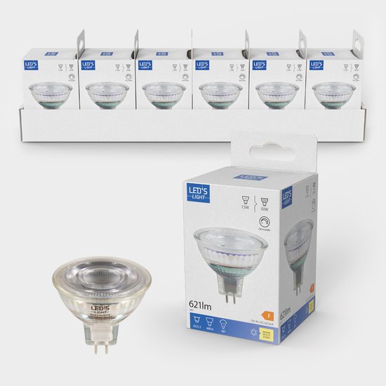 LED's Light LED lampen met GU5.3 fitting - Dimbaar warm wit - 7W (50W) - 6 spotjes | bol