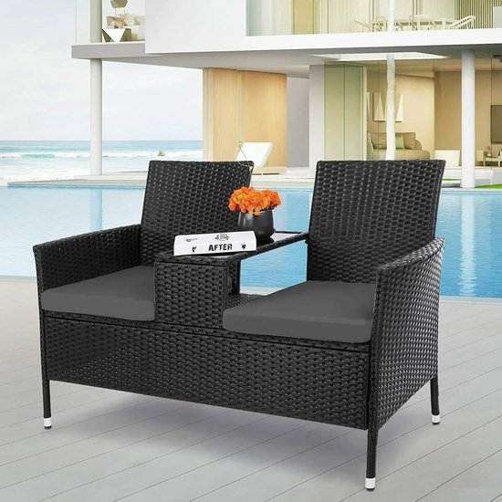 MzShop - Loungeset - Balkon set 2 personen - Balkon stoelen - Balkon Bank - Kleine... | bol