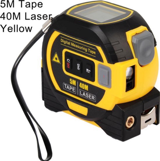 3 In 1 Laser Afstandsmeter 5M Meetlint 40M Lasermeter Met Display ...
