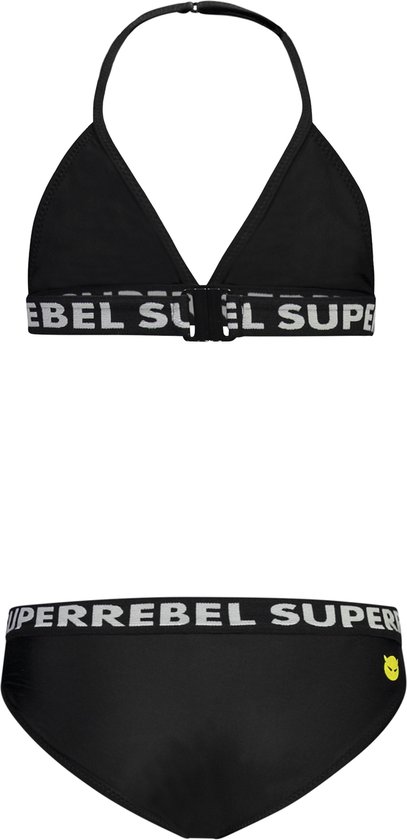 SuperRebel - Isla-triangle-bikini - Black - Maat 152 | bol