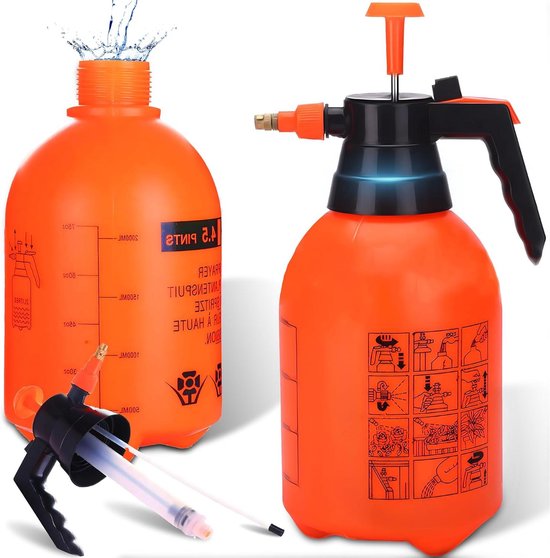 Hand Pressure Sprayer 2 Litre Capacity - Pump Sprayer for Plants - High ...