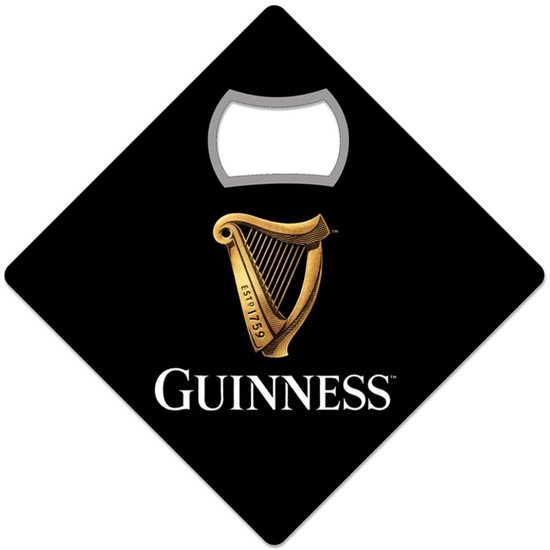 Guinness Magnetische Opener - Guinness Harp 9x9x0.25 cm | bol