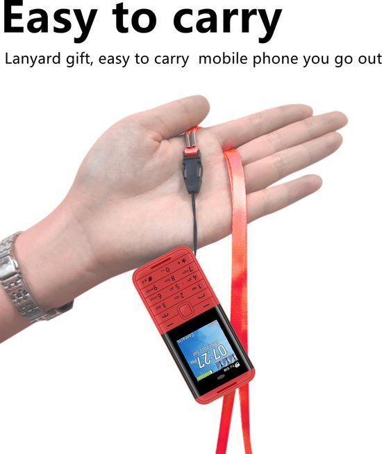 Mini Telefoon - Small Dumbphone - 1,3 Inch Scherm - 3 Simkaart Slots | bol