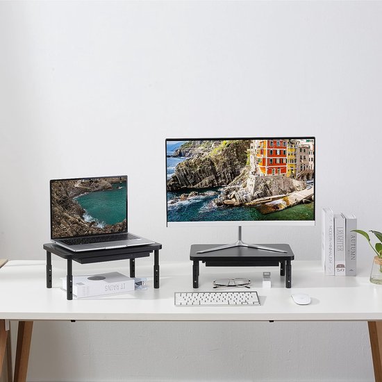 Monitor Stand 2 Stuks - Monitor Standaard - Monitor Verhoger - In ...