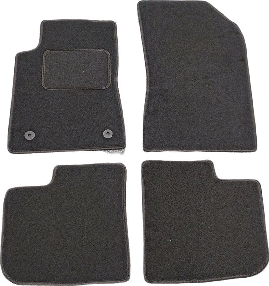 Automatten op maat - zwart stof - geschikt voor Citroen C3 III vanaf ...