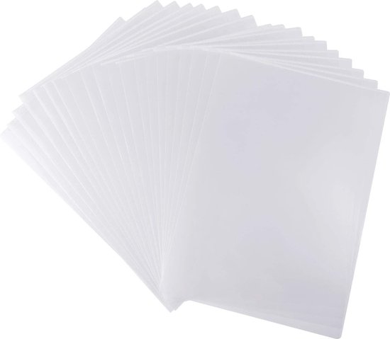25 Stuks A4 Gesneden Flush Folders Plastic Transparante Dossier Cover ...
