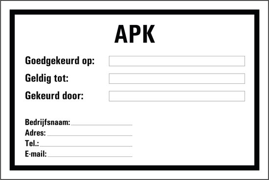 APK sticker 75 x 50 mm | bol.com